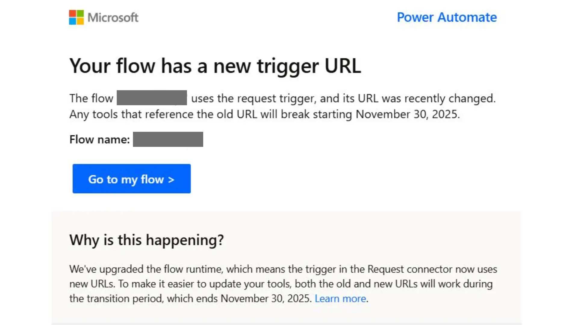 Update Power Automate Trigger URLs to Avoid Broken Flows